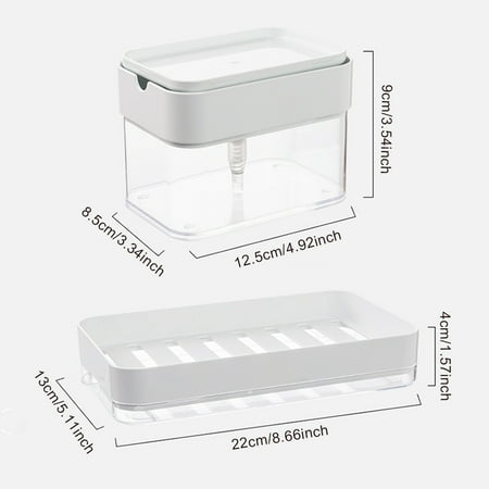 Kitchen Scrubbing Dispenser Cleaning Countertop Sponge Holder Storage ...