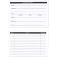 Client Profile Cards for Businesses and Stores (6 x 4 Inches, White ...