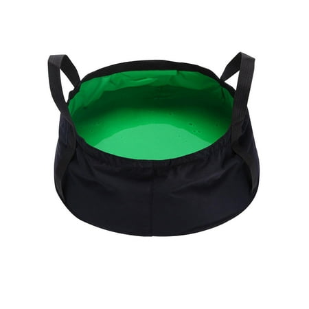 Nylon Collapsible Bucket Foldable with carry Foot Bath Tub Washbasin ...
