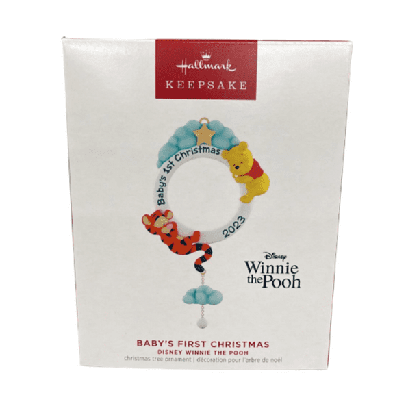 Hallmark 2023 Keepsake Winnie the Pooh Baby's First Christmas Ornament ...