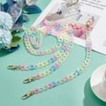 1 Box 2Pcs 2 Style Transparent Jelly Style Acrylic Curb Chain Bag ...