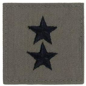 U.S. AIR Force ABU Rank 2" x 2" TAB with Hook Back Major General ...