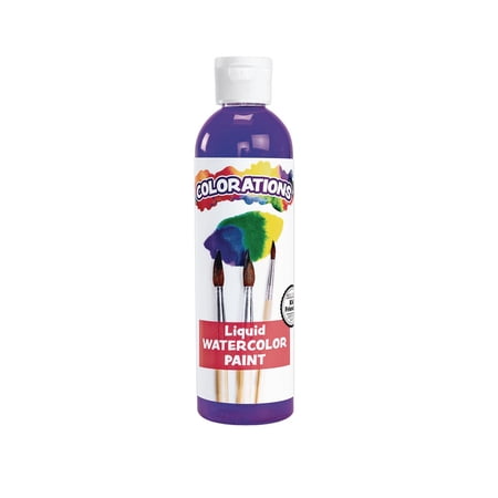 Colorations Liquid Watercolor Paint, 8 Fluid Ounces, Violet, Non-Toxic ...