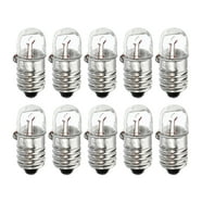 Uxcell 3.8V E10 Warm Yellow Light Mini Incandescent Bulbs with Box 1 ...