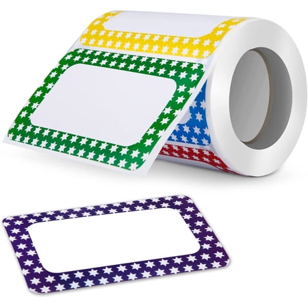 300pcs Name Tag Stickers, All-Purpose Labels Name Tag Stickers Roll ...