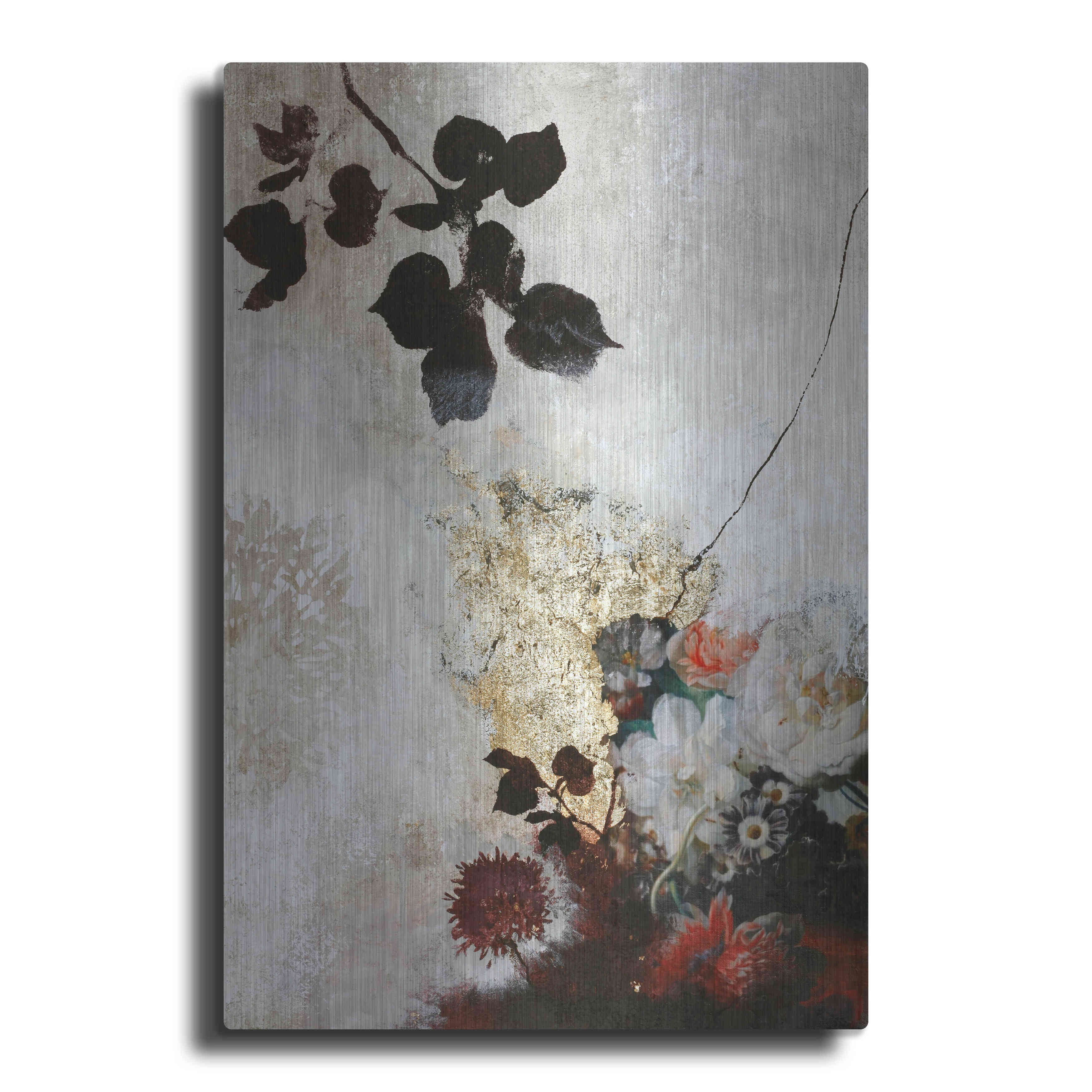 Luxe Metal Art 'Still Life 3' by Design Fabrikken, Metal Wall Art, 24 ...