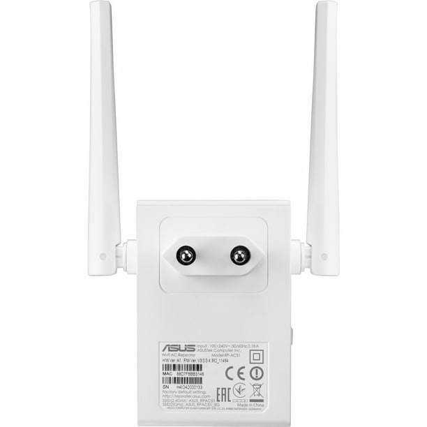 ASUS AC750 802.11ac Wireless Dual Band WiFi Range Extender with Easy ...