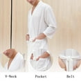 Utoimkio Men's Cotton Robe Plus Size Bathrobe Lightweight Spa Soft ...