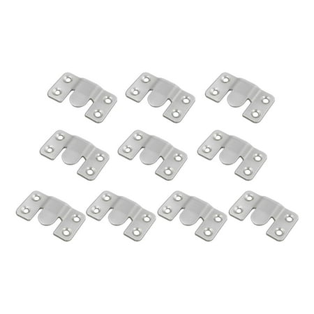 10 Pieces Furniture Flush Mount Bracket Z Clip Steel Wall Mounted ...