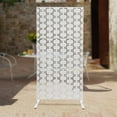 Modern White Outdoor Privacy Fence Screen, Outdoor Decorative Panels ...