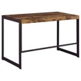 Xukmct Metal Frame Wood Tabletop Computer Desk for Home, Office ...