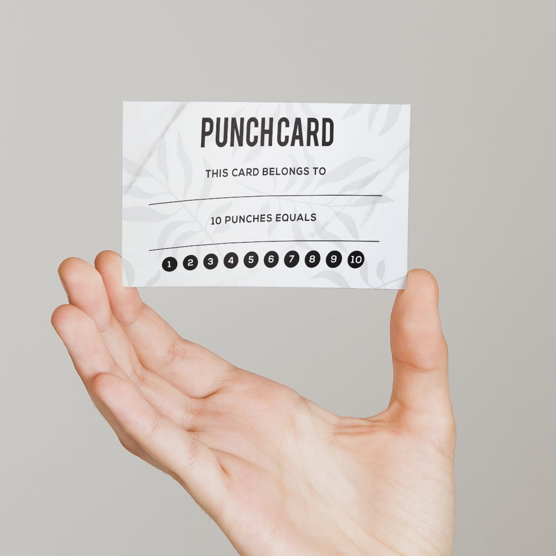 Loyalty Punch Cards