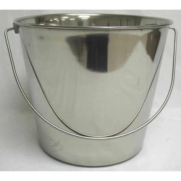 Stainless Steel Pail with Handle - Walmart.com - Walmart.com