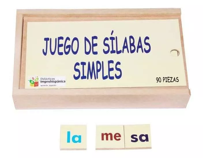 Juego De Mesa Sílabas Simples Material Didáctico | Bodega Aurrera en línea