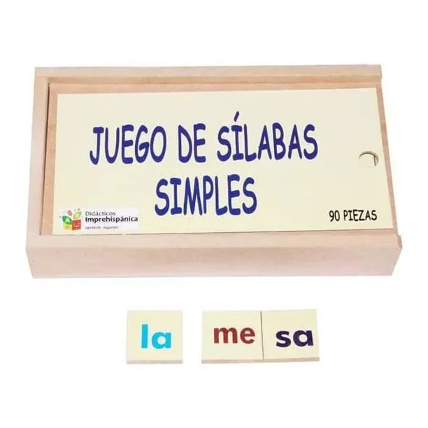 Juego De Mesa Sílabas Simples Material Didáctico | Bodega Aurrera en línea