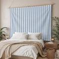 Blue Striped Small Tapestry for Bedroom Wall Hanging Tapestry, Modern ...