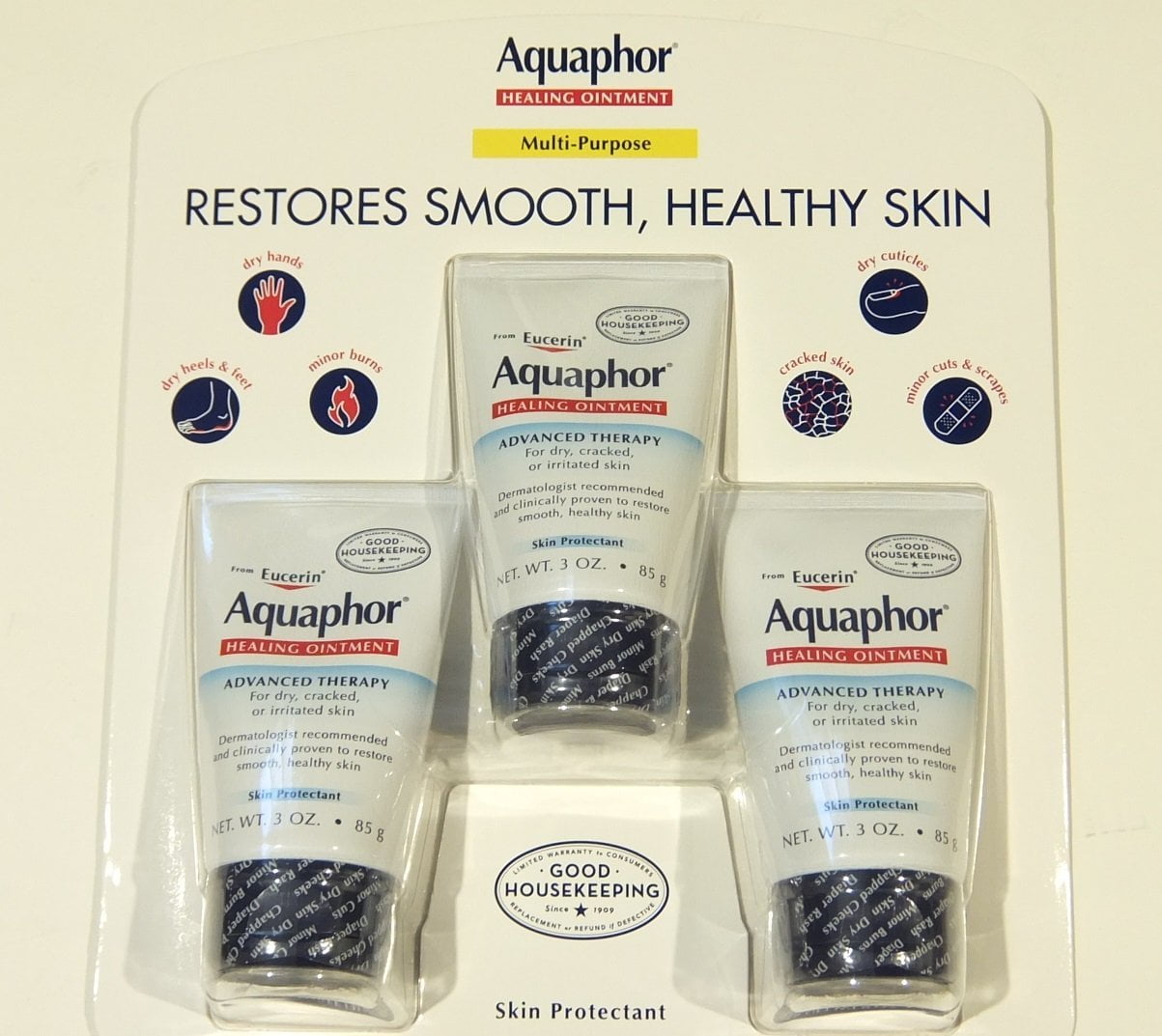 Aquaphor Advanced Therapy Multi-Purpose Healing Ointment Skin ...