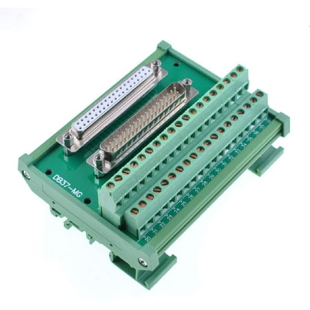 DB37 D-Sub Male & Female Header Breakout Board Terminal Board Block DIN ...