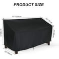Outdoor Patio Garden Bench Cover - 2/3/4 Seat Outside Park Loveseat ...