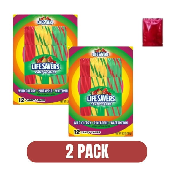 7UP A&W Dr Pepper Holiday Candy Canes - 5.3oz 12ct - Walmart.com