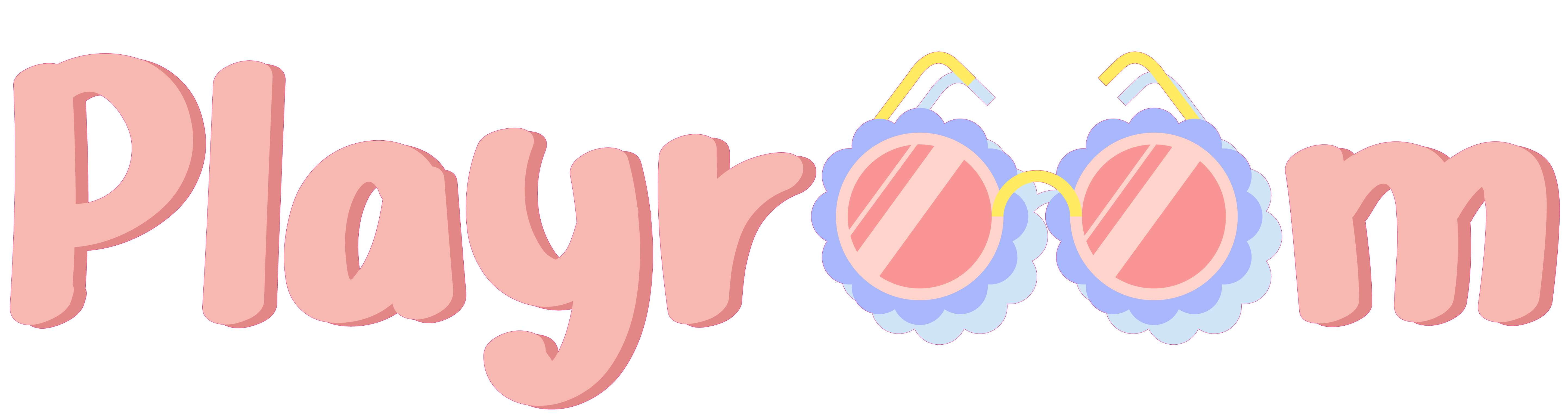 Playroom Logo with Cute Pink Sunglasses Design Vinyl Wall Decal ...