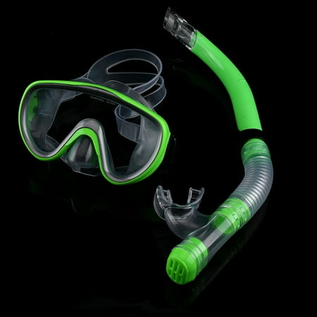 Ejoyous Adult Tempered Glass Diving Mask With Breathing Tube Snorkeling ...
