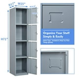 Fesbos Metal Locker for Gym, School, Office, 71" Metal Storage Locker ...