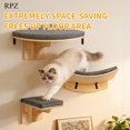 Cat Wall Set with Stairs Bridge Bed and Shelves, Wall Mounted Cat Tree ...