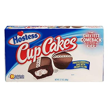 Hostess - Chocolate Cupcakes - Frosted Chocolate Cake With Creamy ...