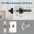 Foxgard Fingerprint Door Lock, Smart Bedroom Door Knob with Thumbprint ...
