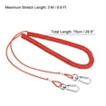 Uxcell 9.8ft Heavy Spring Fishing Coiled Lanyard Extension Cord Tether ...