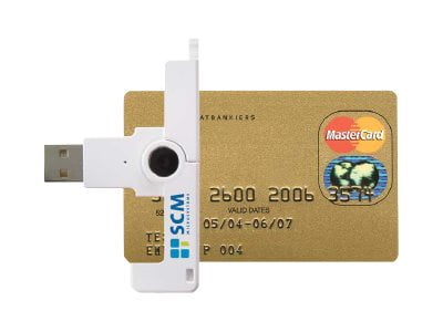 SCM SmartFold SCR3500 - SMART card reader - USB - Walmart.com