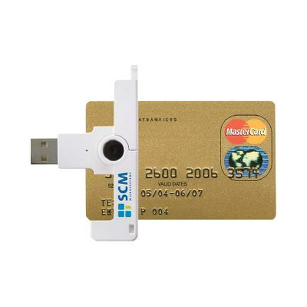 SCM SmartFold SCR3500 - SMART card reader - USB - Walmart.com