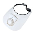 Fan Shaped Sun Hat, Rhinestone Sticker Decor Cap, Rechargeable Built-in ...