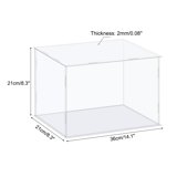 Uxcell Display Case Box Acrylic Box Dustproof Protection Showcase for ...