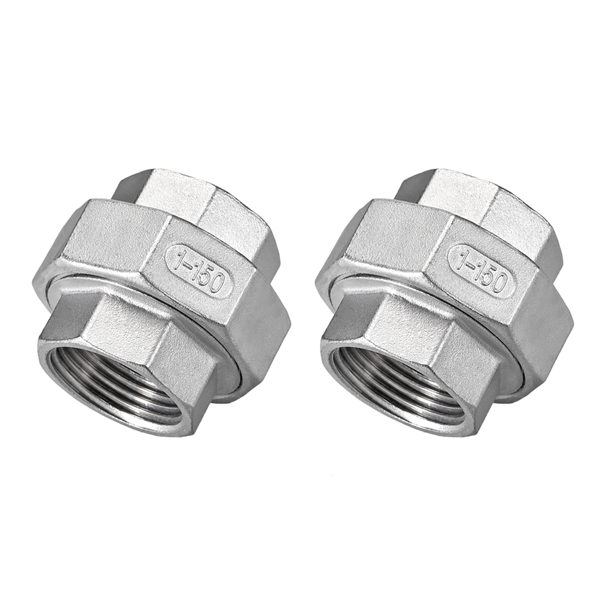 Stainless Steel 304 Cast Pipe Fitting Union with Hex Coupling 1 PT ...