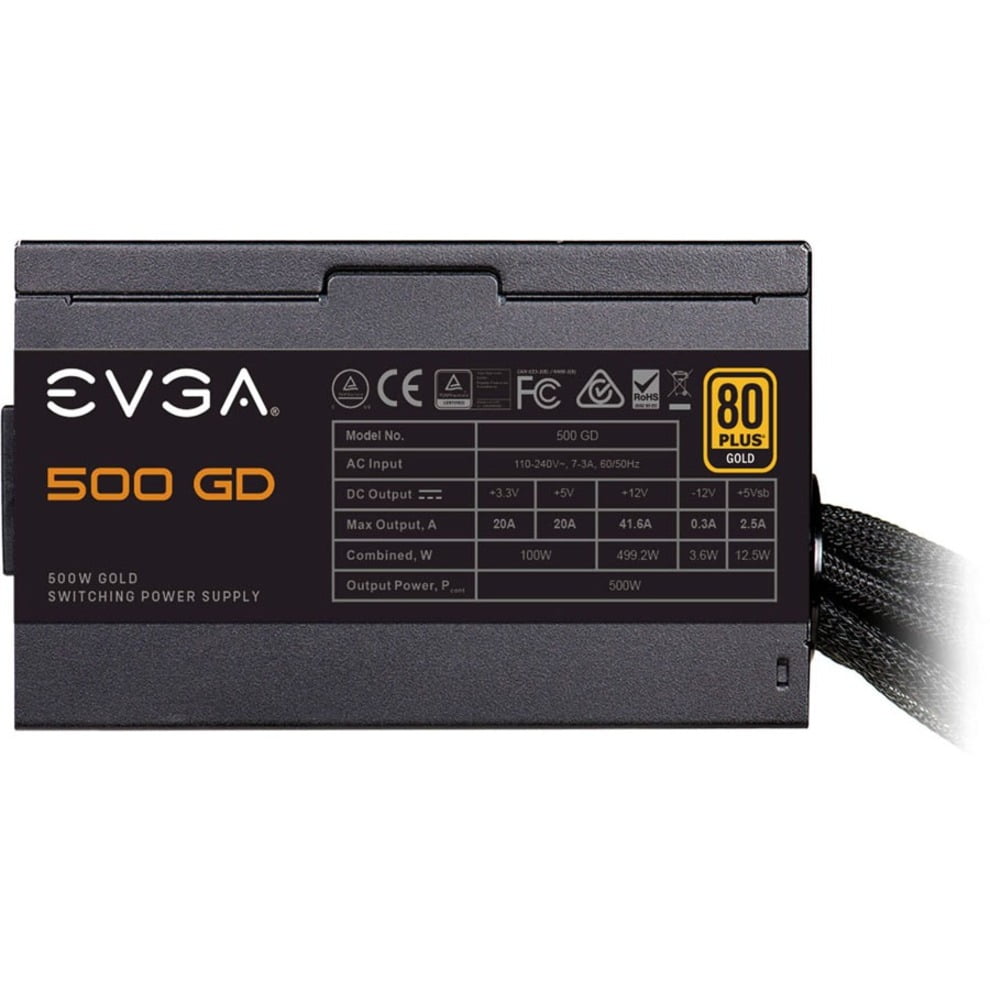 EVGA 500 GD, 80+ Gold 500W, 5 Year Warranty, Power Supply 100-GD-0500 ...
