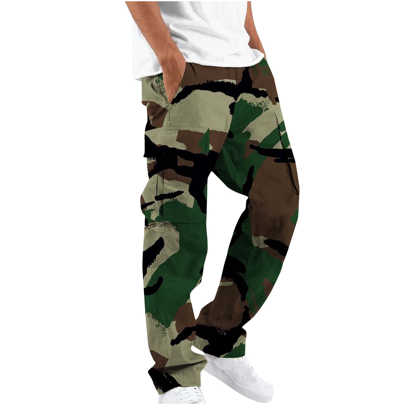 Click here for Lovzfmll Mens Camo Cargo Pants  Casual Trousers Wi... prices