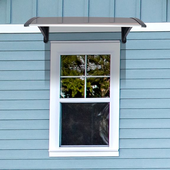 Alvantor 40" x 38" Window Awning Canopy, UPF 50+ Polycarbonate Sun Rain ...