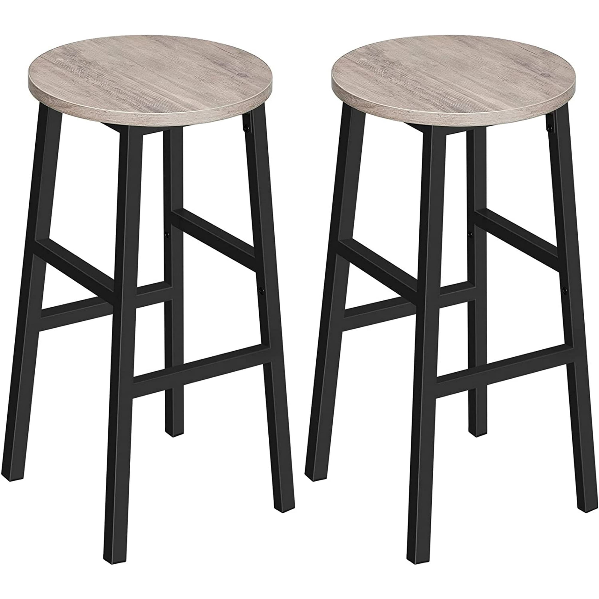 Click here for Iefioef Set Of 2 Industrial Round Bar Stools  62 C... prices