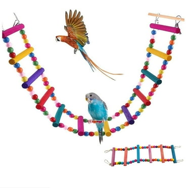 Colorful Bird Rope Perches Cage Accessories, Comfy Perch Parrot Toys ...
