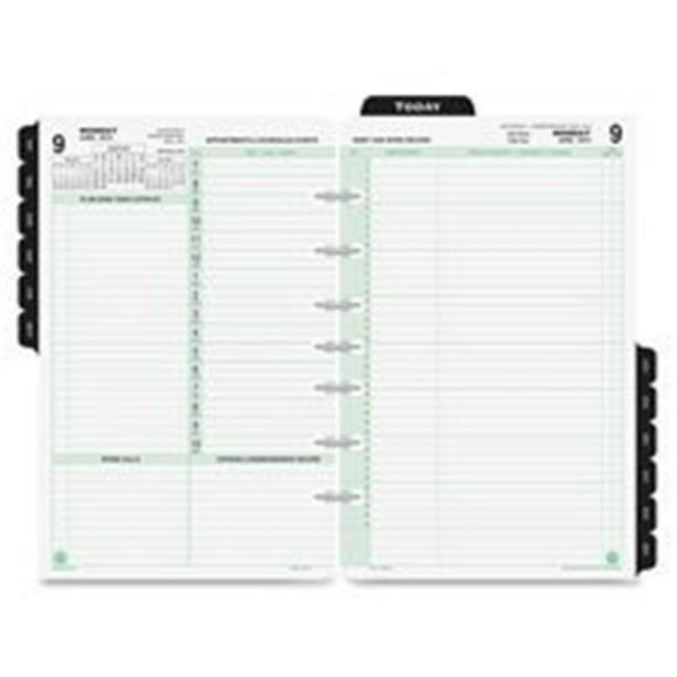 Day-Timer Reference Dated Two-Page-Per-Day Organizer Refill, 5-1/2" X 8 ...