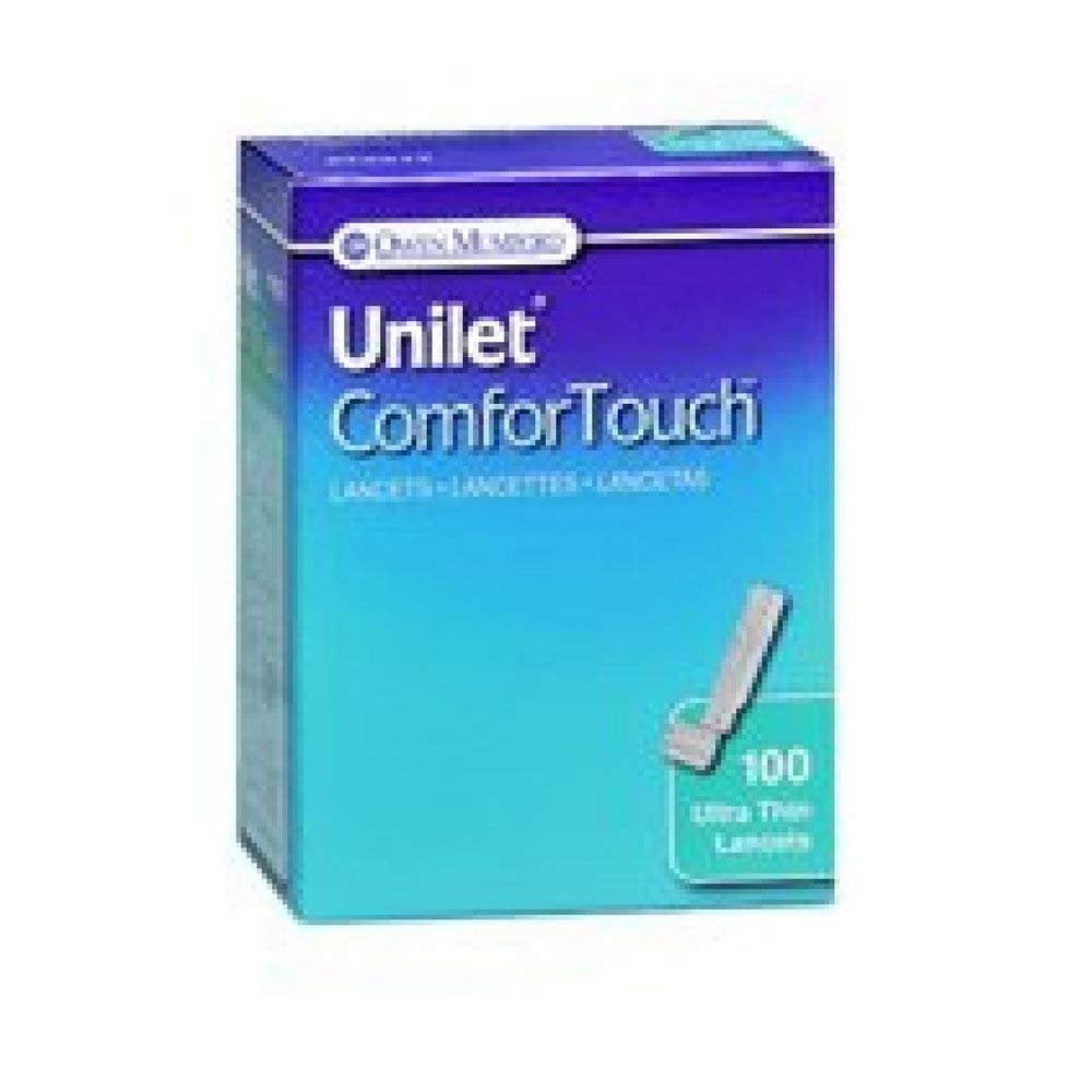 Unilet ComfortTouch Ultra-Thin Compatible Lancets 28 Gauge, 100ct, 3 ...