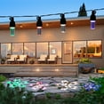 afirst Hanging Outdoor Projector String Lights, 10 Colored LED ...