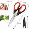 2 Pack Heavy Duty Kitchen Scissors Super Sharp Comfort Grip Kitchen ...