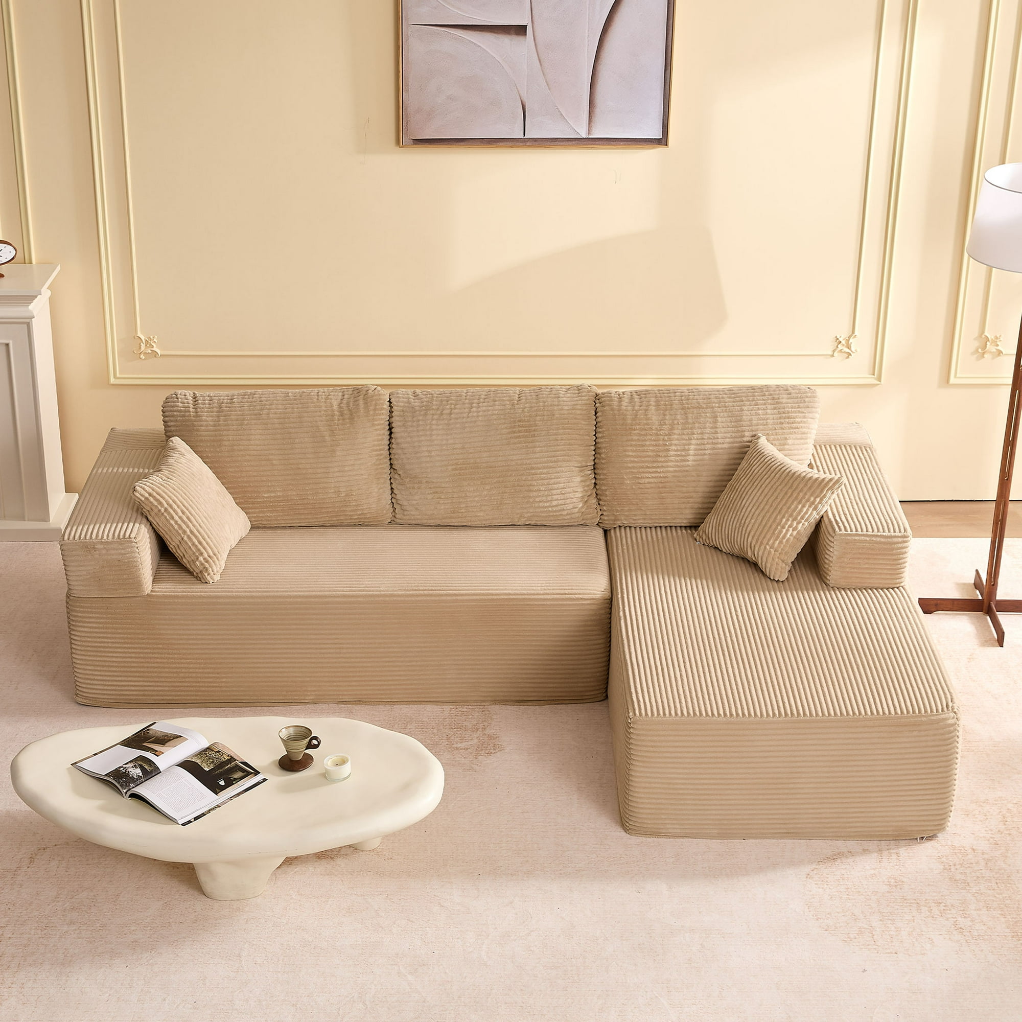 Click here for Bigsyy Modern Style 107 Inches Boneless Couch  Mod... prices