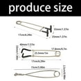 Compacts Stainless Steel Fish Mouth Expander Opener Portable Fishes Jaw ...