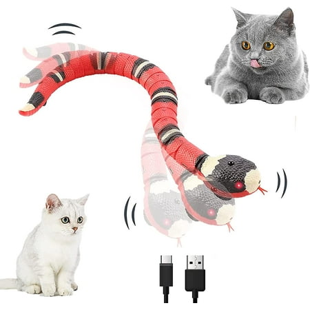 Snake Cat Toys, Remote Control Snakes Realistic,Sensing Toy pet Snakes ...