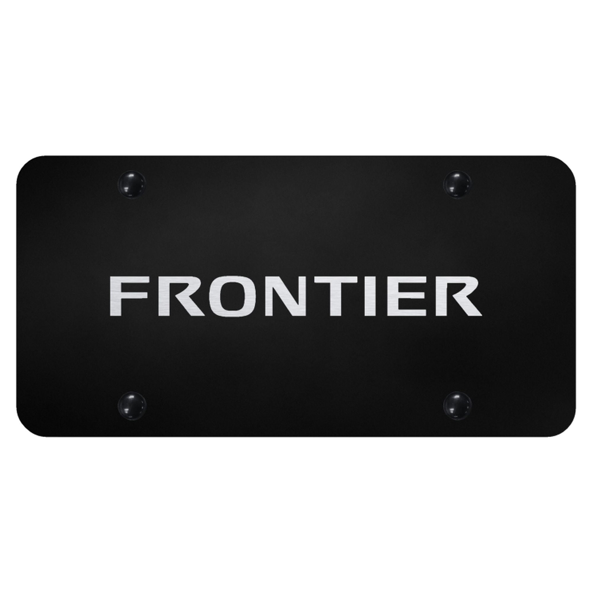 Nissan Frontier Laser Etched Logo License Plate (Black) - Walmart.com