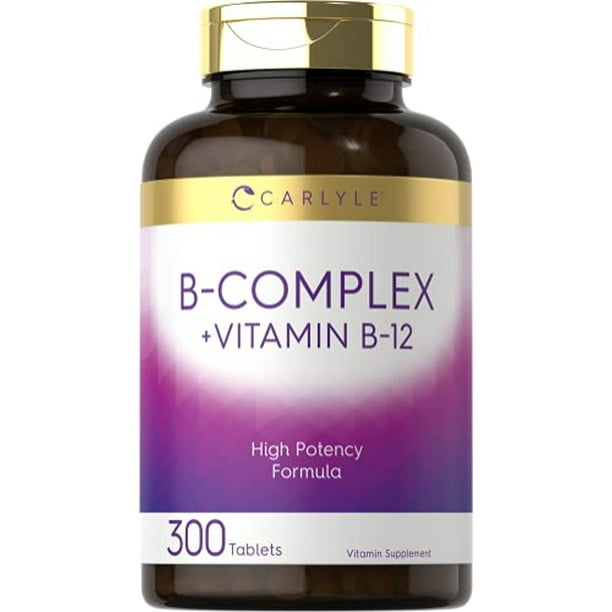 Complemente la Vitamina Carlyle B Complex B12 300 Tabletas | Bodega ...